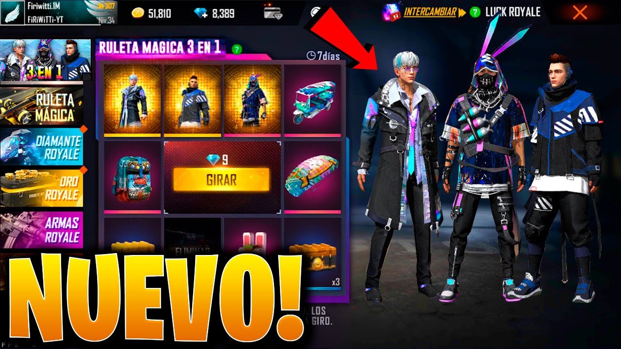 Cuáles son las novedades en la ruleta de Free Fire - Versos Con Pasion