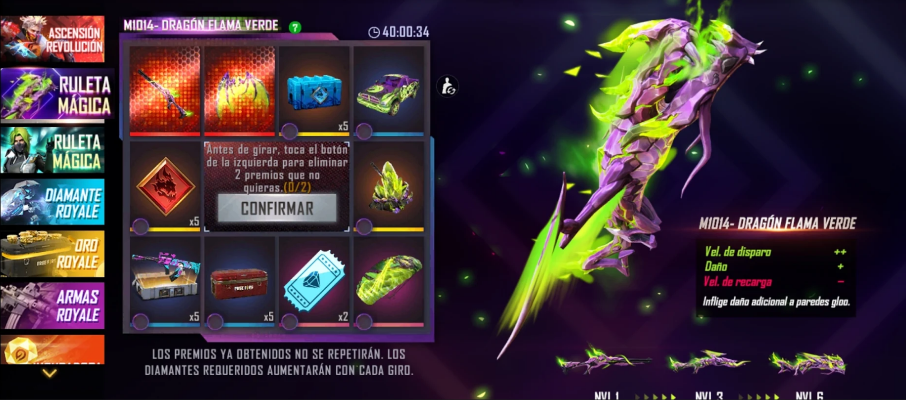 Cuáles son las reglas de la ruleta en Free Fire - Versos Con Pasion